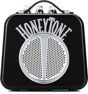 danelectro honeytone n-10 guitar mini amp, black with belt clip