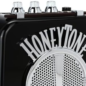 Danelectro Honeytone N-10 Guitar Mini Amp, Black with belt clip