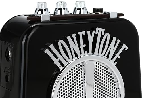 Danelectro Honeytone N-10 Guitar Mini Amp, Black with belt clip