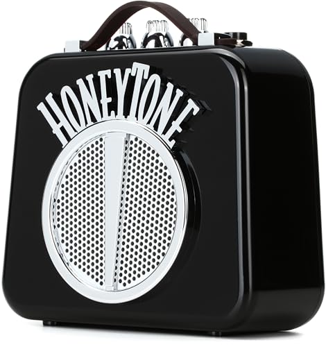 Danelectro Honeytone N-10 Guitar Mini Amp, Black with belt clip