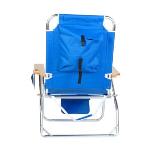 Big Jumbo 500 lbs XL Aluminum Heavy Duty Beach Chair for Big & Tall - 4 Reclining Positions