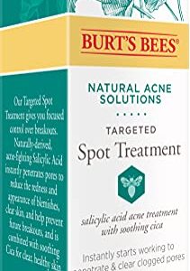 Burt's Bees Natural Acne Solutions Targeted and Minimizing Spot Treatment for Oily Skin, 0.26 Oz (Package May Vary)