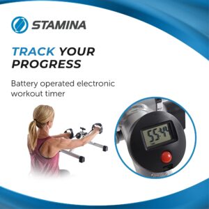 Stamina InStride Cycle XL - Folding Cycle Pedal Exerciser - Fitness Bike with Smart Workout App for Seated Exercise - Foldable Exercise Bike for Home Workout