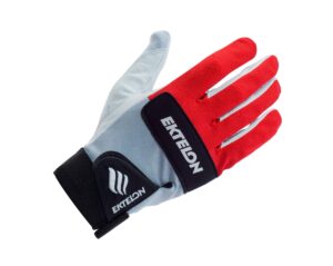 ektelon controller ii racquetball glove (red/white/black, left hand, x-large)