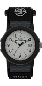 timex men's t49713 expedition camper black fast wrap strap watch