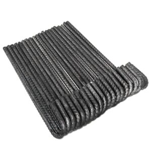 18" rebar j hook ground stakes, 3/8" rebar- 20 pack