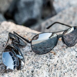 JiMarti P16 - No Tangle - Polarized Aviator Sunglasses Gunmetal/Smoke