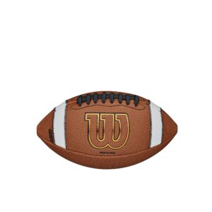 wilson gst composite football - peewee size, tan