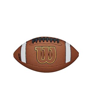 wilson gst composite football - junior size, tan