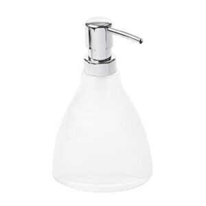 umbra vapor frosted glass soap pump white 7.975x4.675x4.345