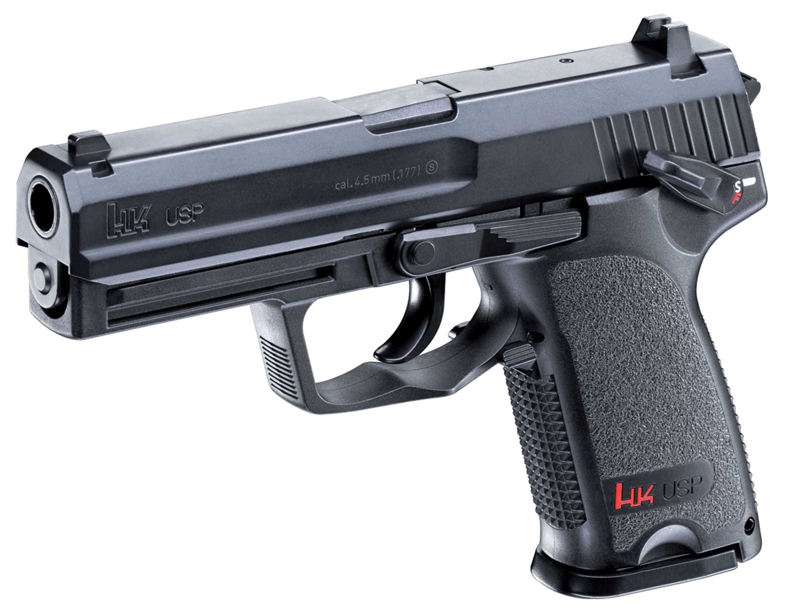 Umarex HK Heckler & Koch USP .177 Caliber BB Gun Air Pistol, Standard Action, Black (2252300)