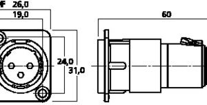 Neutrik NA3MDF