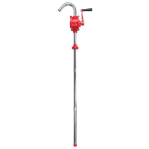 Performance Tool W54270 Rotary Barrel Pump, Pumps Light to Medium Viscosity Oils, 3 Piece Suction Pipe, 30-55 Gallon Barrels, Bung Adapter