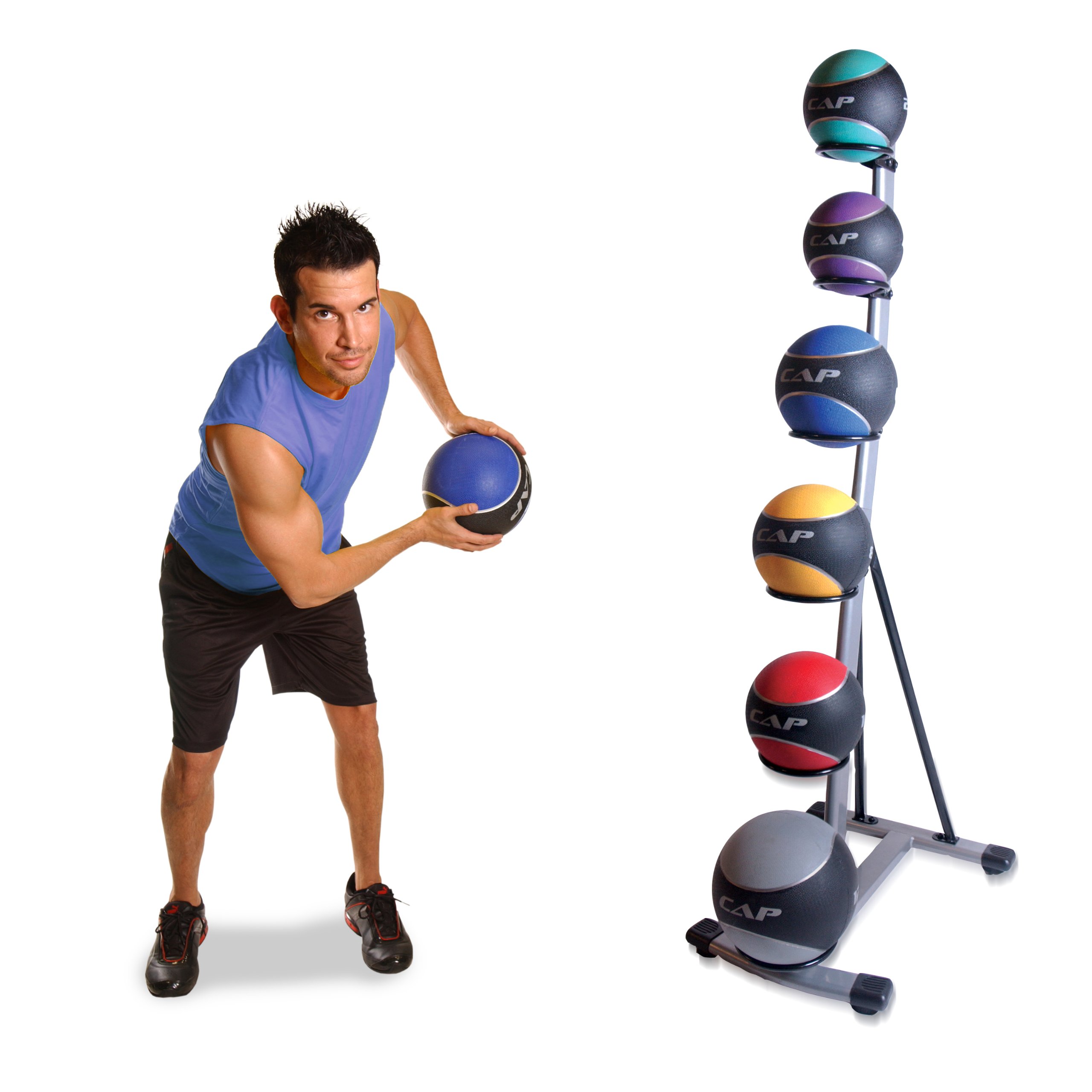 CAP Barbell HHKC-RK6 6-Tier Medicine Ball Rack