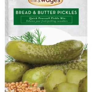 Mrs Wages Bread and Butter Pickles Quick Process Mix 5.3 Ounce (Pack of 6)