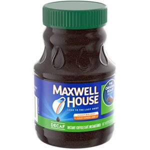 Maxwell House Original Blend Decaf Instant Coffee, Medium Roast, 8 Ounce Jar (Pack of 12)