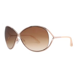 tom ford authentic sunglasses: miranda tf130, gold, 63-14-120