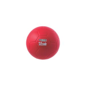 champion sports rhino skin molded foam size 4 soccer ball, red