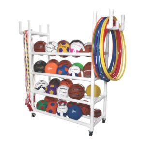 champion sports equipment cart white