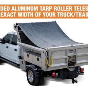 Buyers Products DTR7012 Aluminum Tarp System with Mesh Tarp, 7 x 12 Feet