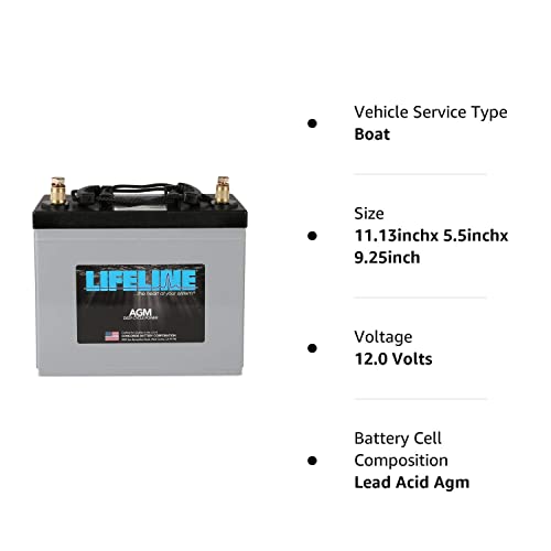 Lifeline Marine AGM Battery GPL-24T