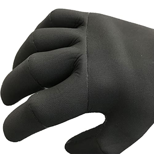 Glacier Glove Men's Perfect Curve Waterproof Fleece-Lined Blind Stitched Neoprene Gloves | Seamless Palm | Pre-Curved Fingers, Black, X-Large