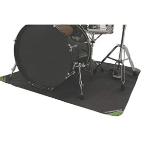 On-Stage DMA4450 DrumFire Non Slip Drum Mat with Bag, 4' x 4'