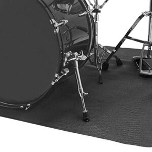 On-Stage DMA4450 DrumFire Non Slip Drum Mat with Bag, 4' x 4'