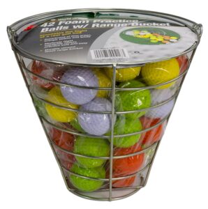 jef world of golf foam practice balls (42 multi-colored balls)