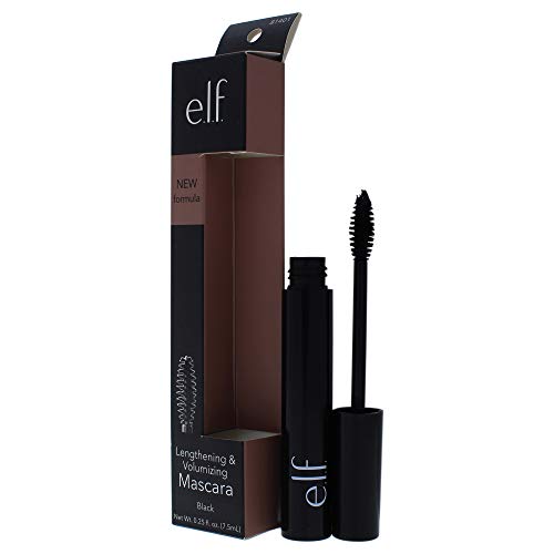 e.l.f. Lengthening and Volumizing Mascara, Black, 0.24 Ounce