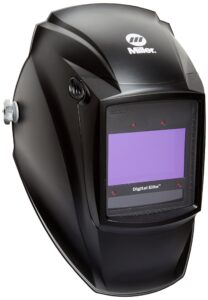 auto darkening welding helmet, black, digital elite, 3, 5 to 8/8 to 13 lens shade