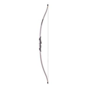 bear archery firebird bow for youth, recommended ages 12-16, ambidextrous, continuous draw weight up to 36 lb., continuous draw length up to 28-inches