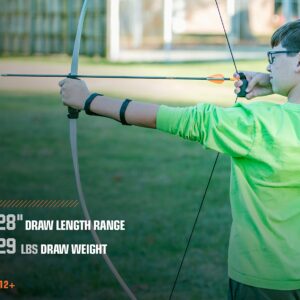 Bear Archery Titan Bow for Youth, Recommended Ages 12-16, Ambidextrous, Continuous Draw Weight Up to 29 lb., Continuous Draw Length Up to 28-inches