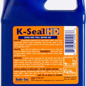 K-Seal ST5516 Heavy-Duty Multi-Purpose One Step Permanent Coolant Leak Repair, 8oz, Pour and Go, Mixes with All Antifreeze, No Flushing Required