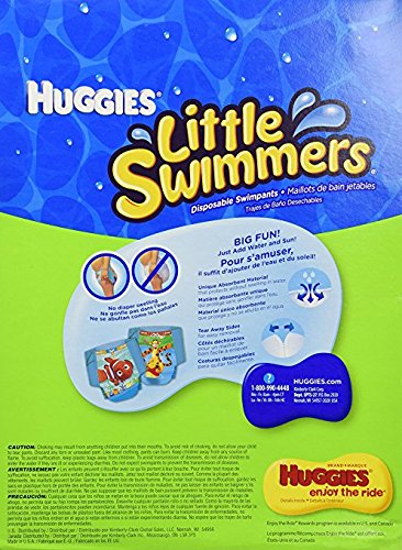 Huggies Little Swimmers Swim Pants with Baby Wipes, Small