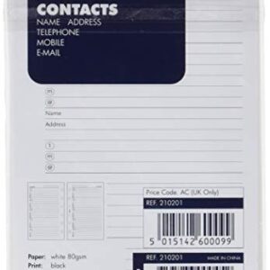 Filofax Pocket Name/Address/Phone (B210201)