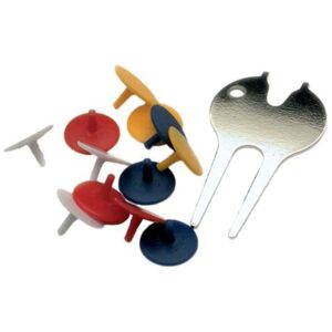 proactive sports divot tool with 12 ball markers