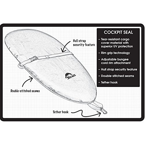 Seals Sprayskirts Deluxe Seal Kayak Cockpit Cover-1.2 Deck