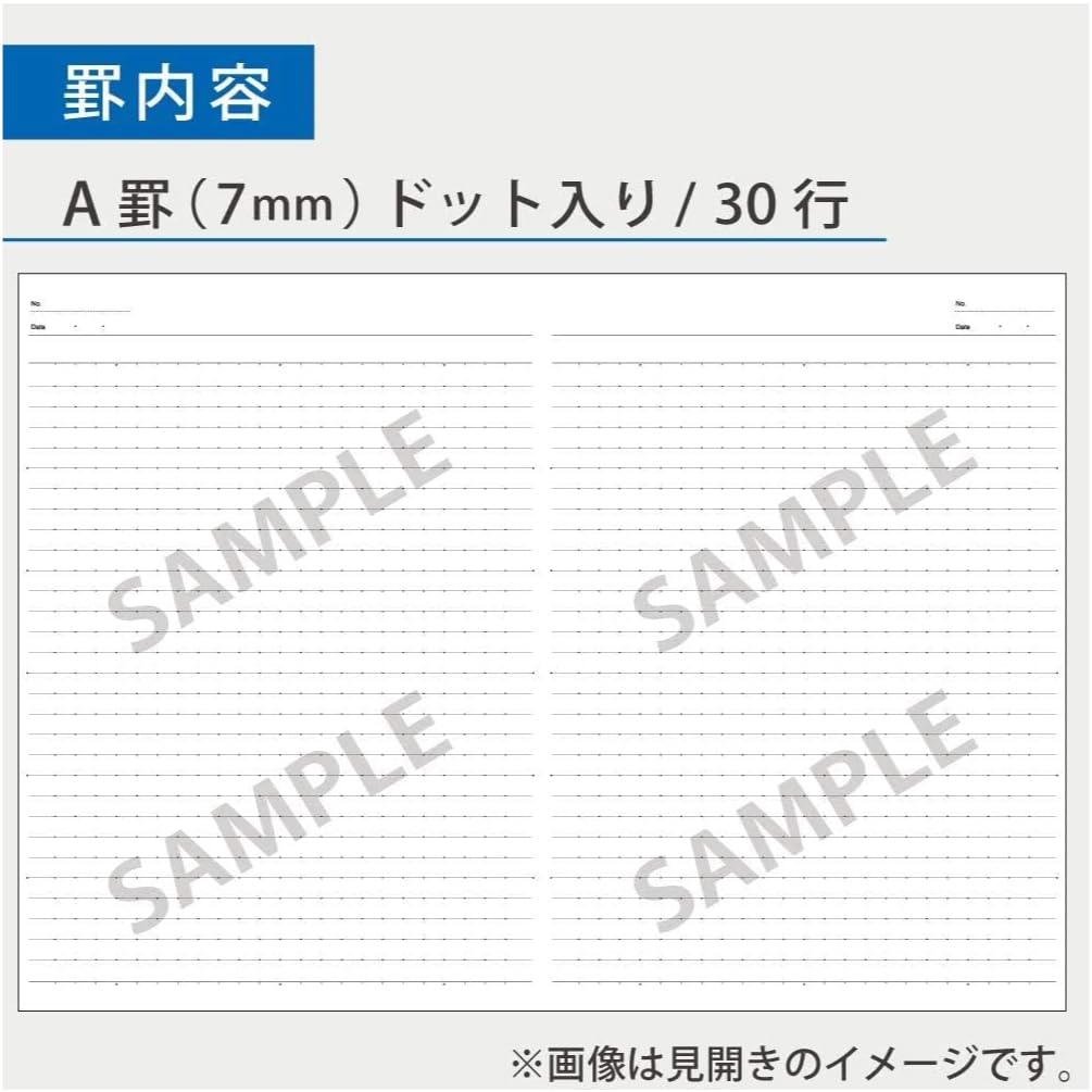 KOKUYO Campus Notebook, A 7mm(0.28in) Dot Ruled, Semi-B5, 30 Sheets, Pack of 5, 5 Colors, Japan Import (NO-3CATNX5)