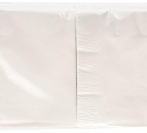 Creative Converting Paper Beverage Napkins, 5" x 5", White