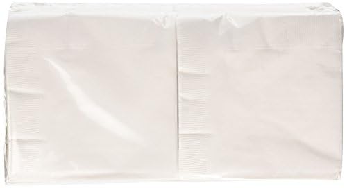 Creative Converting Paper Beverage Napkins, 5" x 5", White