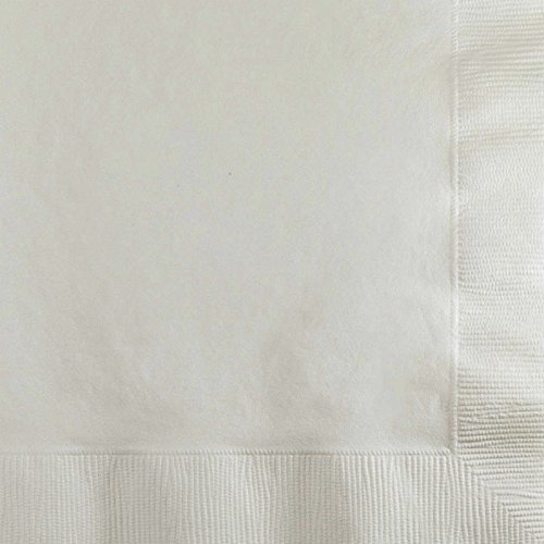 Creative Converting Paper Beverage Napkins, 5" x 5", White