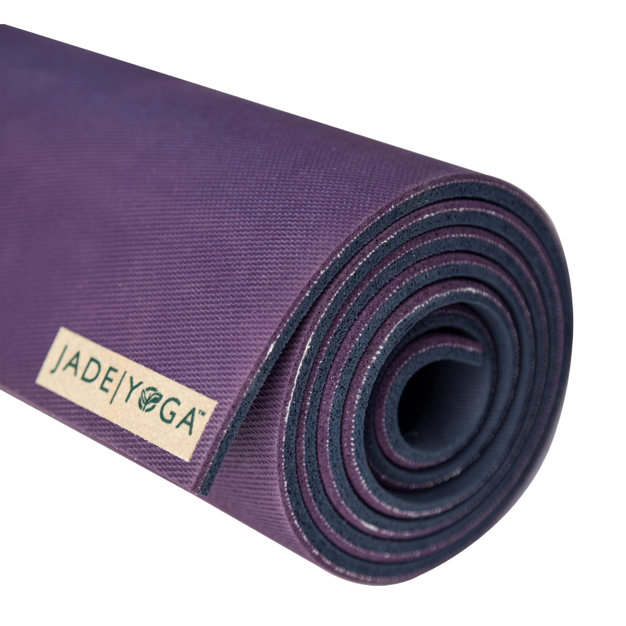 Jade Fusion Yoga Mat, Luxurious Comfort & Sturdy Workout Mats for Home Gym, 68" Yoga Mat Thick, Non-Slip Workout Mat with Extra Strong Grip, US Made Purple Yoga Mats