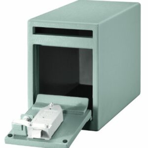 SentrySafe Depository Safe with Dual Key Lock, Steel Drop Slot Safe for Offices and Businesses, Stores Cash, Money, 0.23 Cubic Feet, 8.5 x 6 x 12.3 Inches, UC-025K