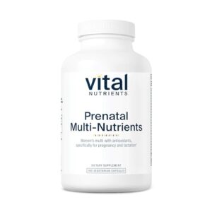 vital nutrients - prenatal multi-nutrients - women's multi-vitamin/mineral formula with potent antioxidants - 180 vegetarian capsules per bottle