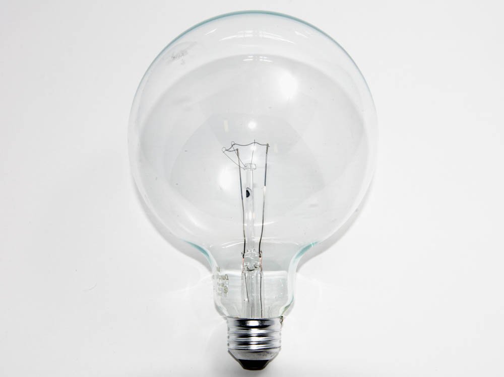 Philips 60w 120v G40 DuraMax Clear E26 Decorative Incandescent Light Bulb