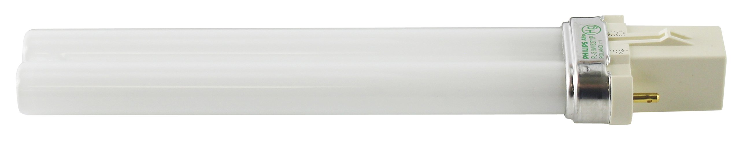 PHILIPS 148676 - PL-S 9W/827/2P Alto Single Tube 2 Pin Base Compact Fluorescent Light Bulb