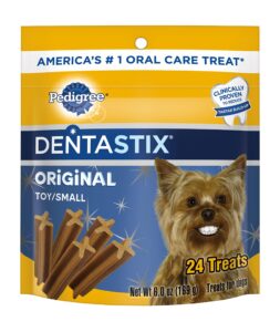 pedigree dentastix dog 24 mini treat toy/small, 6oz