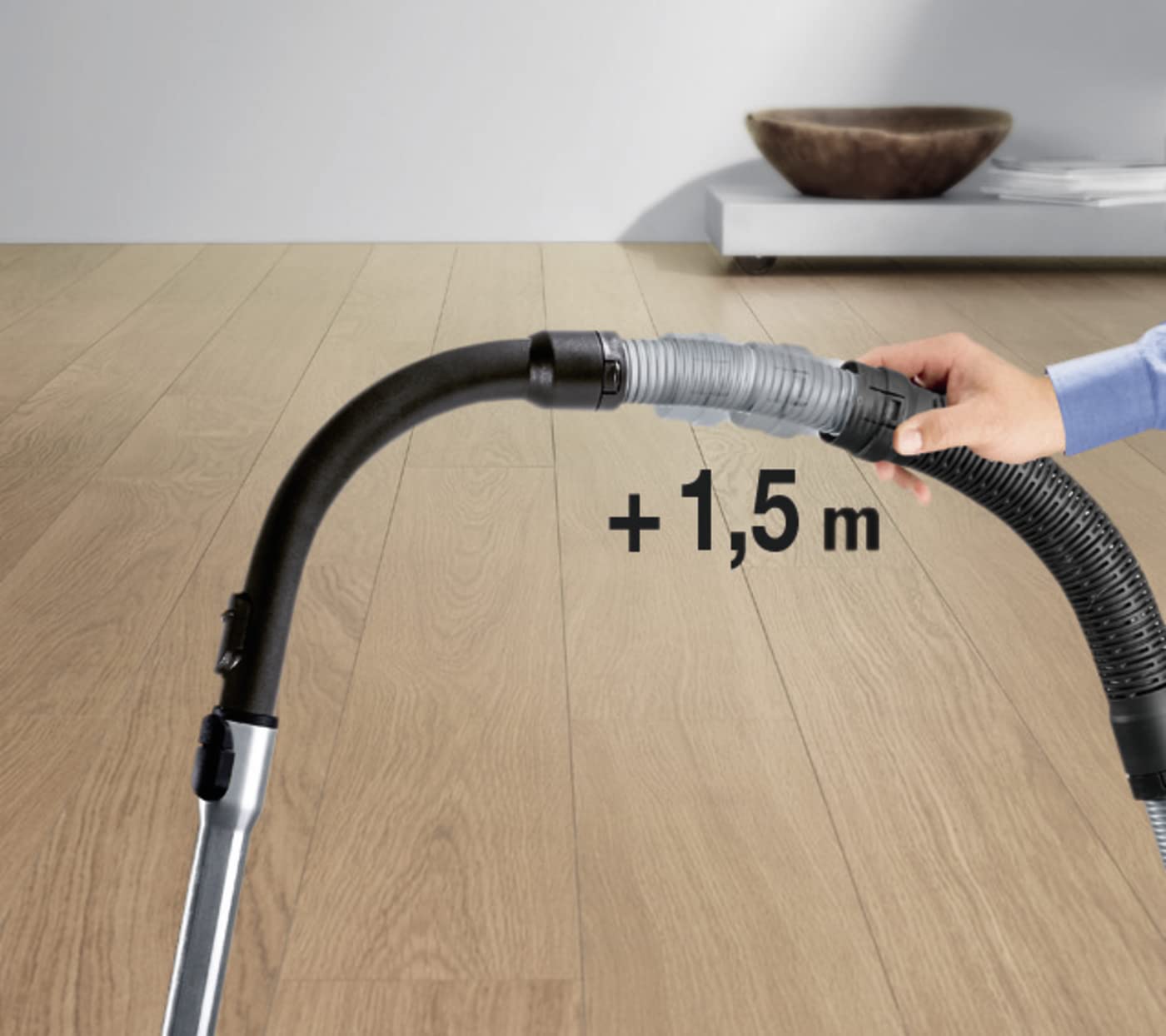 Miele Original SFS 10 Flexible Suction Hose Extension, Vacuum Cleaner Attachment