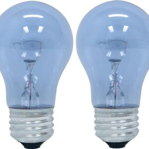 GE Lighting 48706 40-Watt Reveal A15 Appliance Bulb, 2-Card, 2 Count (Pack of 1), Clear